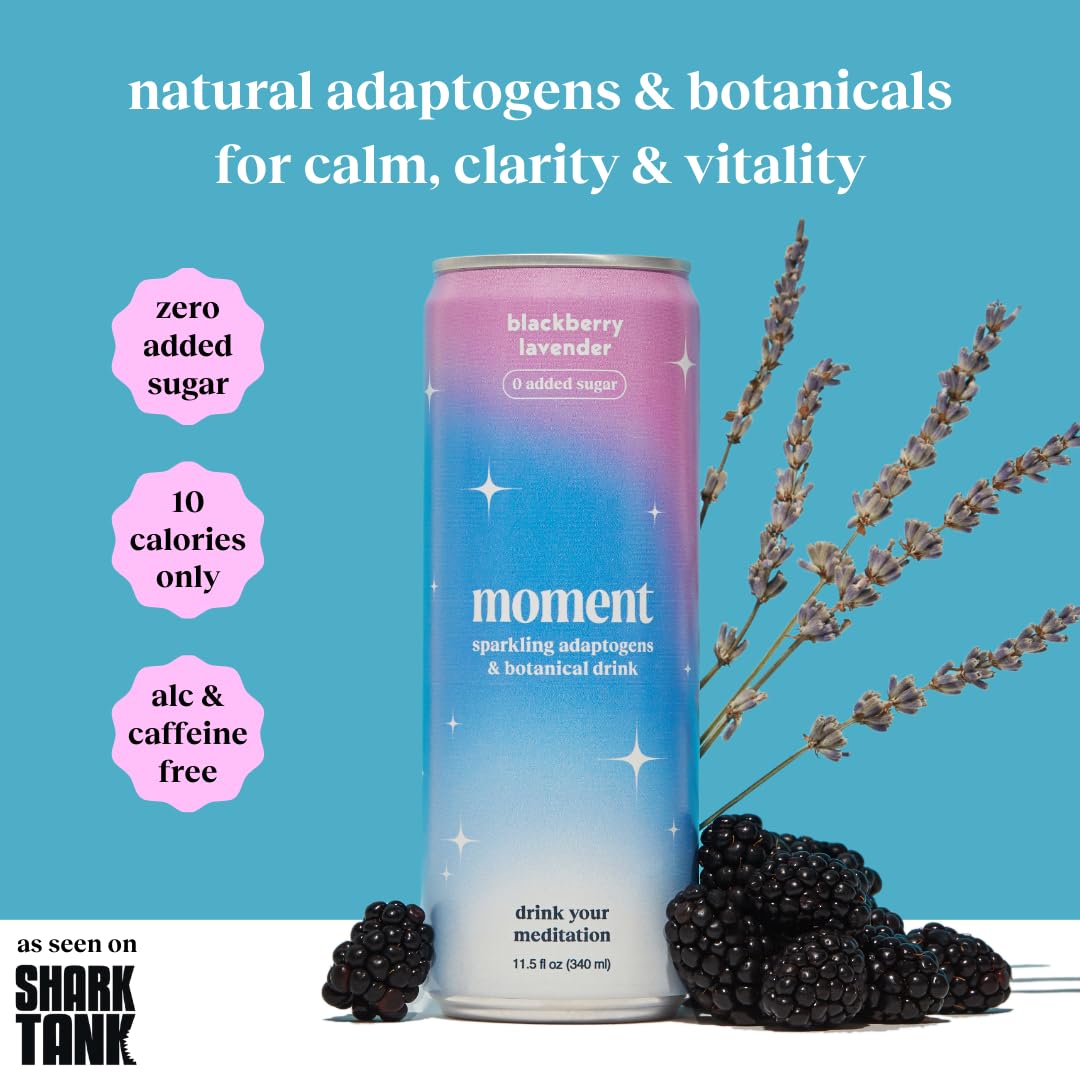 Moment Blackberry Lavender (botanical soda) - Healing Herbals